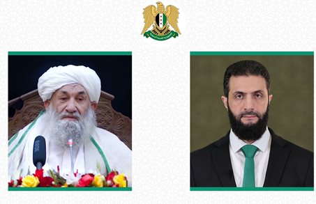 Mullah Hassan felicitates Ahmed al-Sharaa for becoming president of Syria